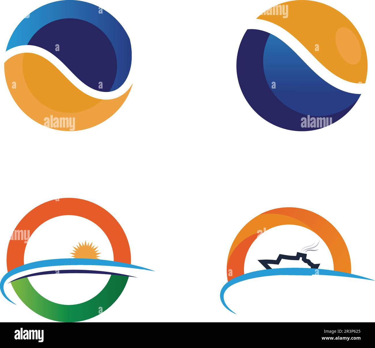 Technology circle logo and symbols Vector Stock Vector Image & Art - Alamy