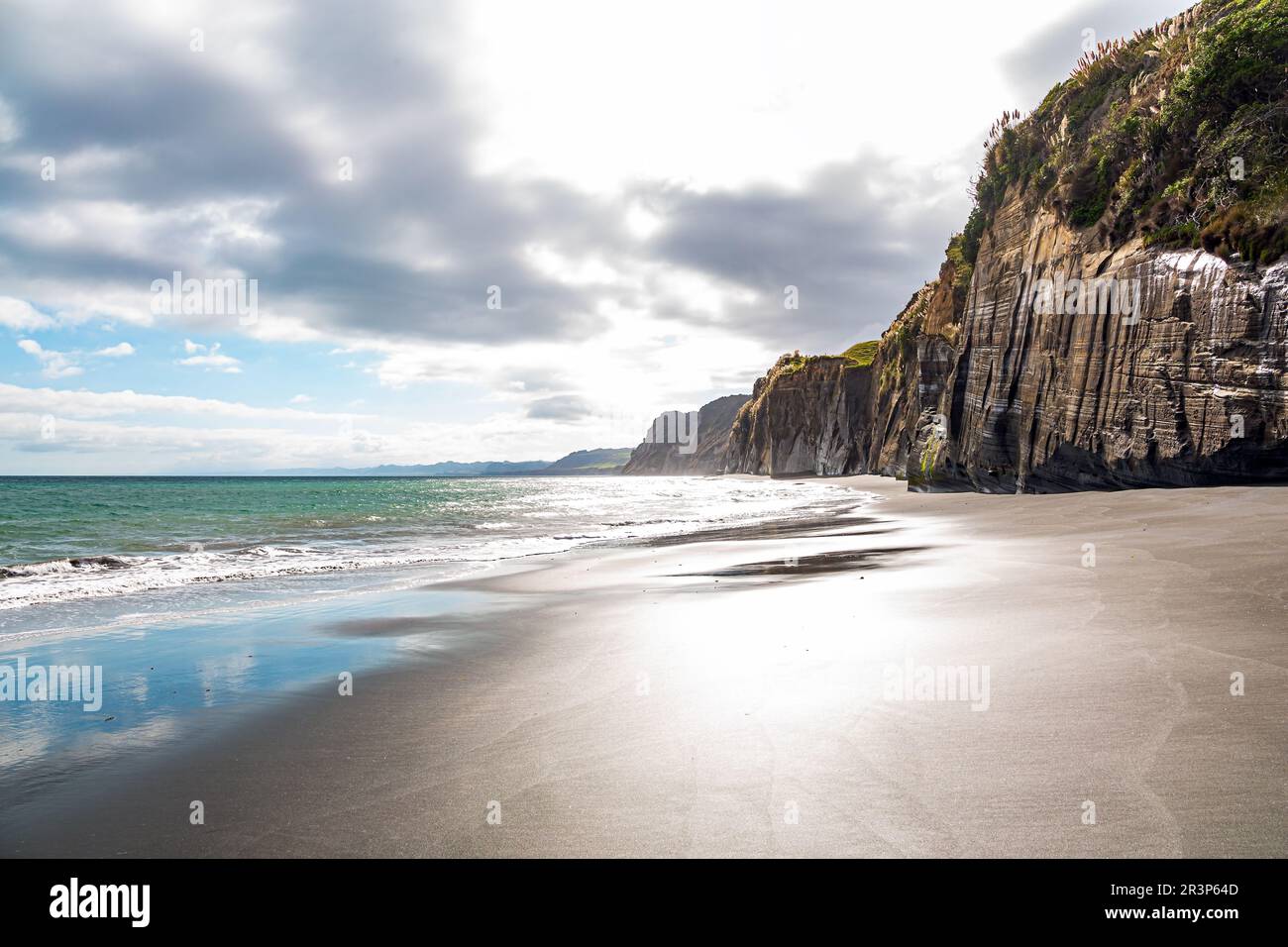Low tide in the Pacific Ocean Stock Photo - Alamy