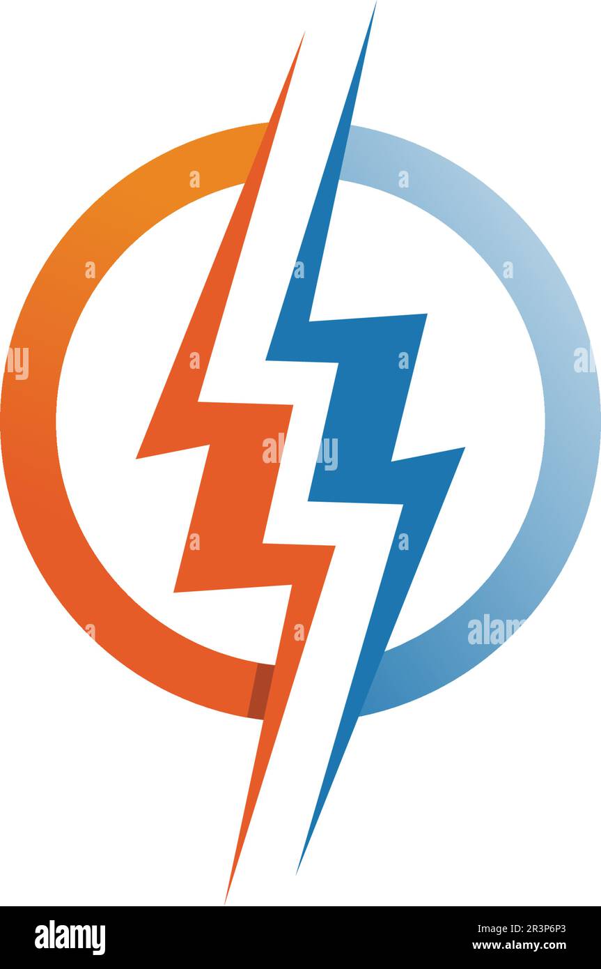 electric Vector lightning icon logo and symbols Stock Vector Image ...