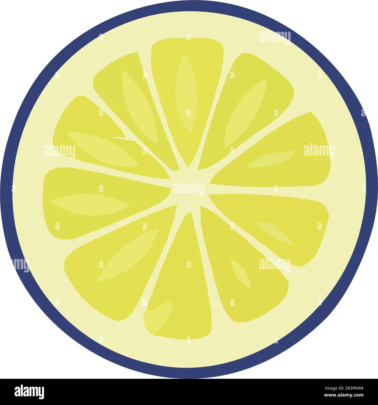 Circular lemon slice Stock Vector Images - Alamy