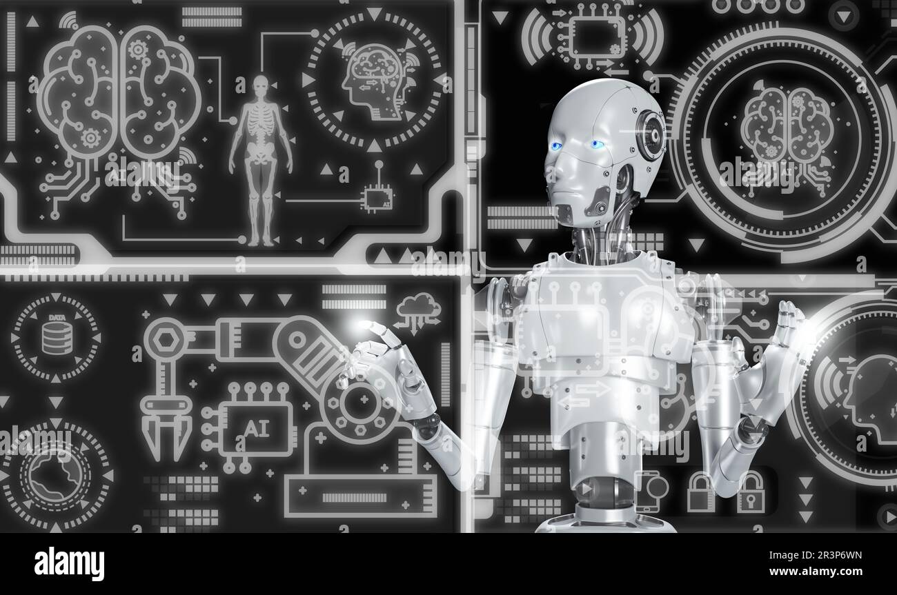 AI, Artificial Intelligence concept. Deep learning, and Machine ...