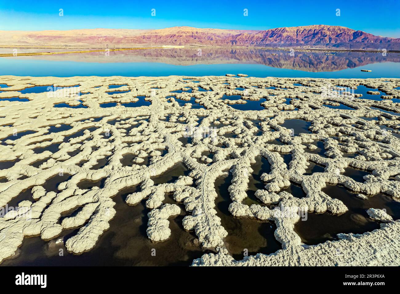 Dead Sea. Evaporated salt Stock Photo - Alamy