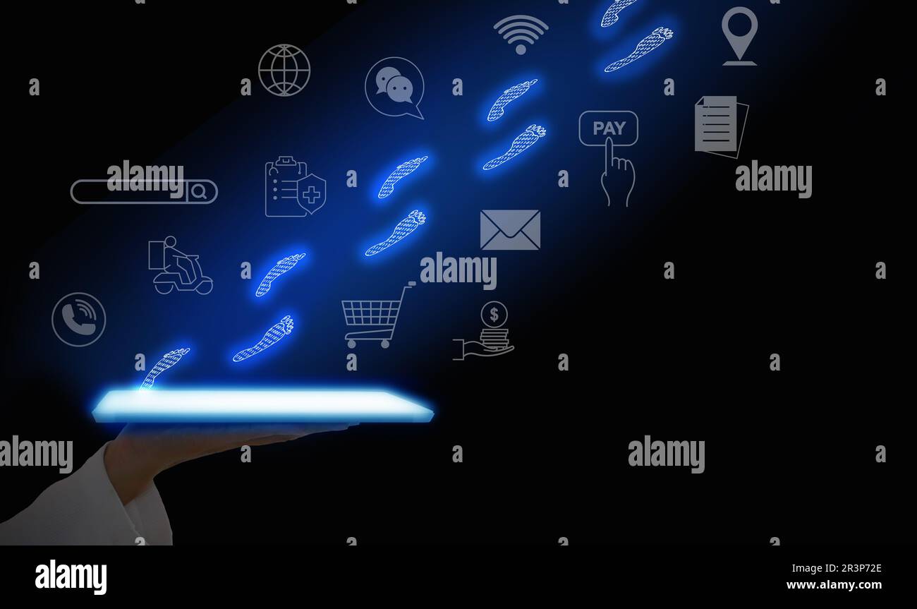 Digital footprint hi-res stock photography and images - Alamy