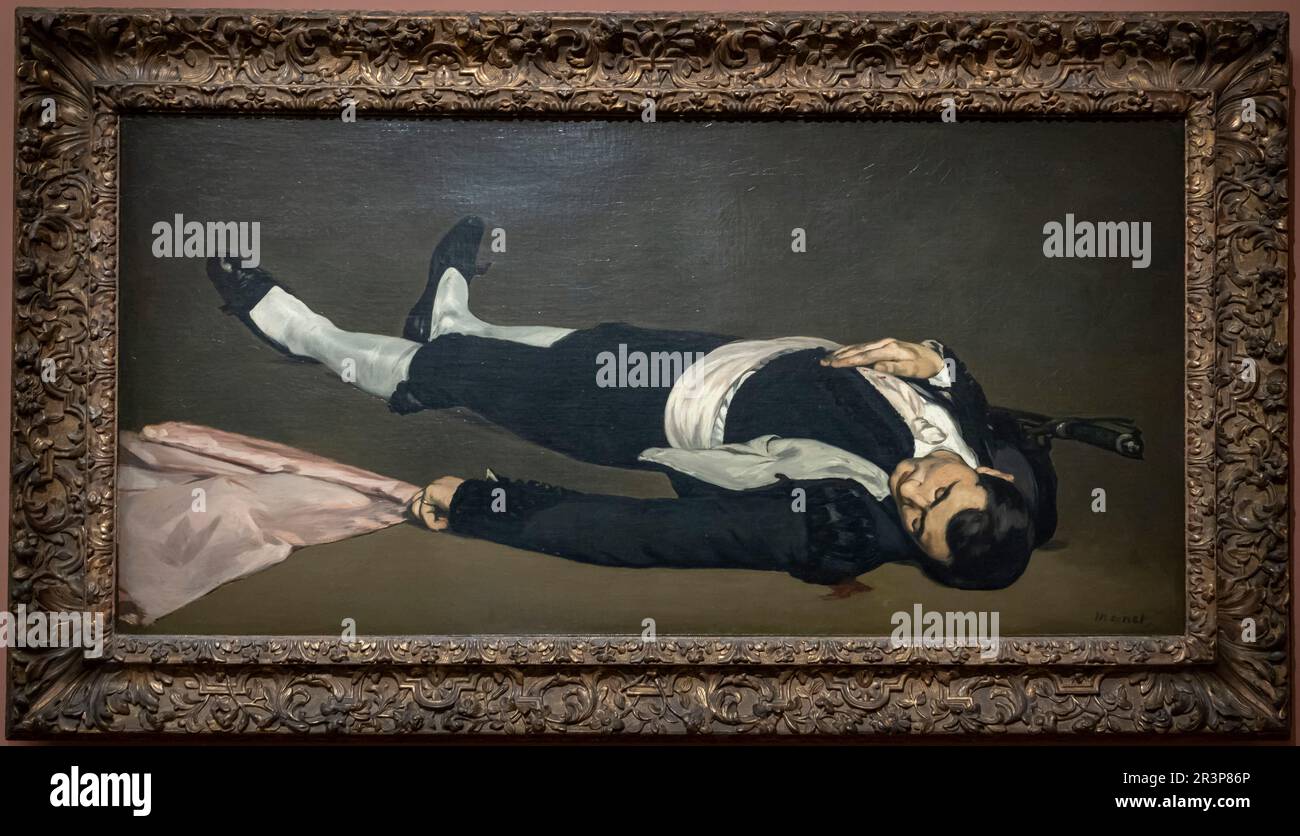 Paris, France - 05 13 2023: Orsay Museum. The Dead Bullfighter painted ...