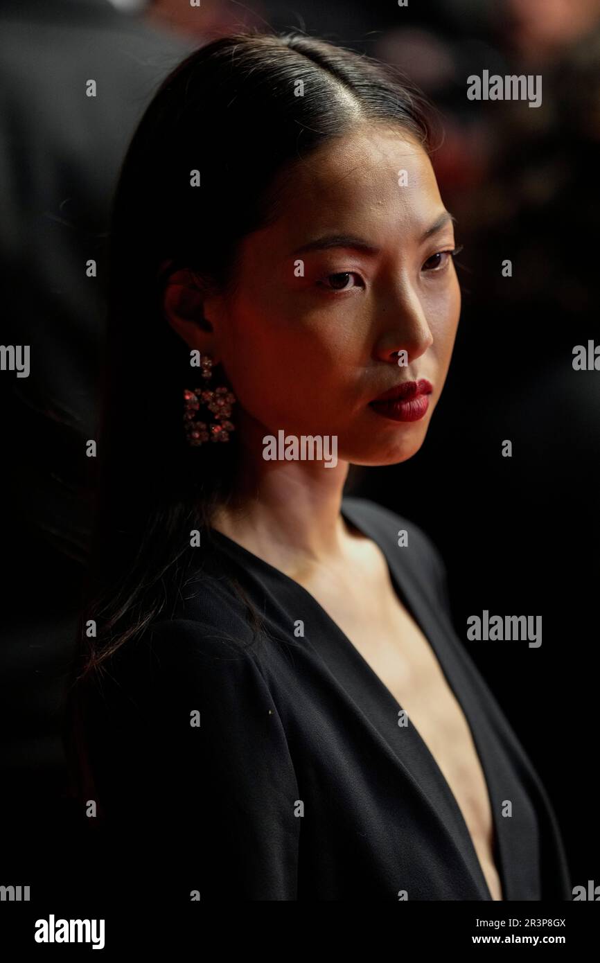 Sun Hee You poses for photographers upon arrival at the premiere of the ...