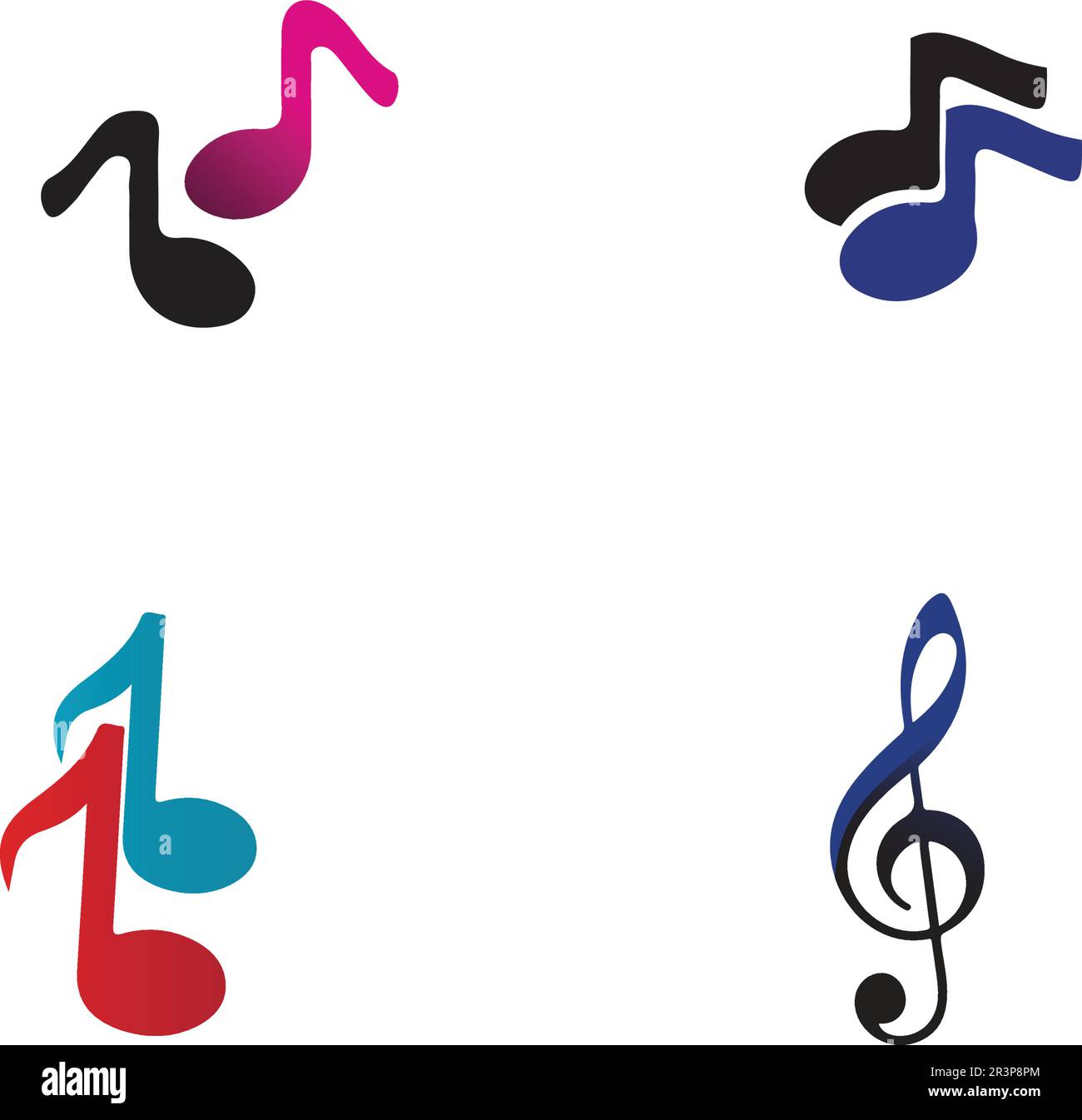 Music note Icon Vector logo and design Stock Vector Image & Art - Alamy