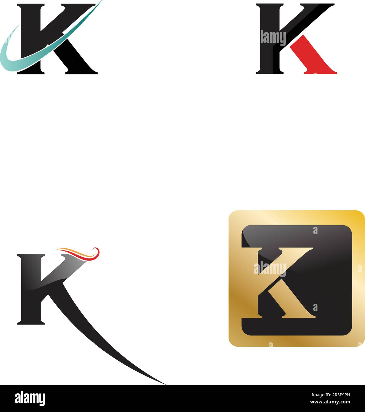 k letter k logo design and vector Stock Vector Image & Art - Alamy