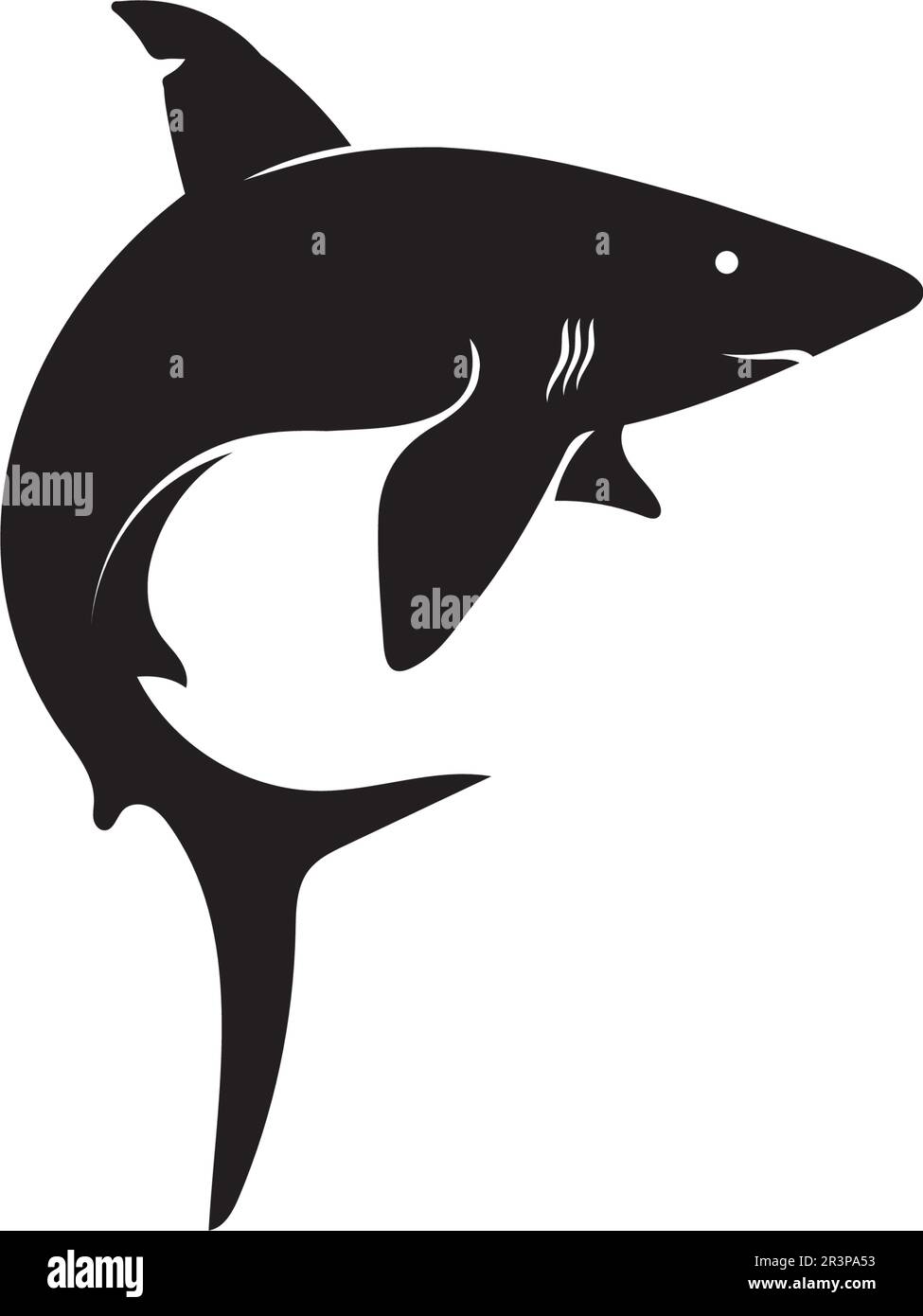 Shark Logo Template and design vector fish wild sea animal Stock Vector ...