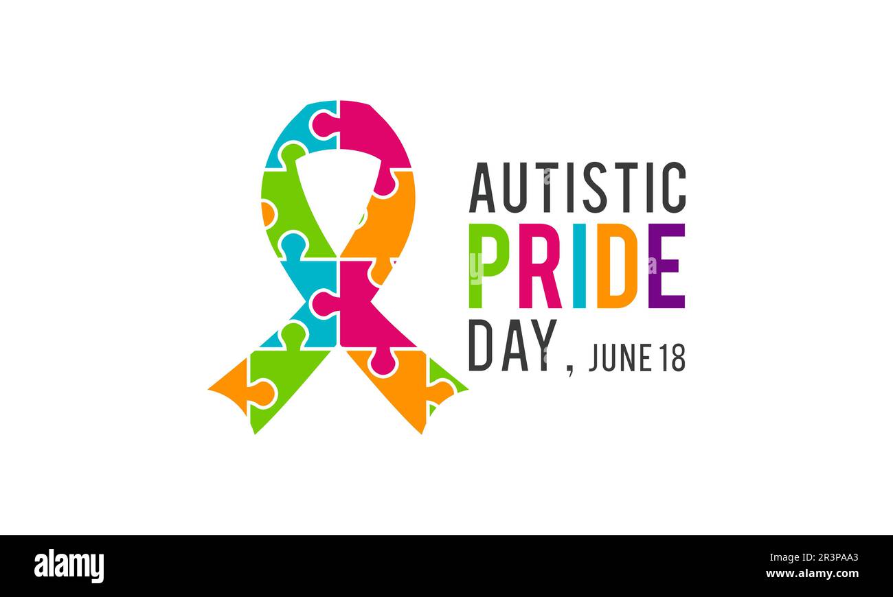 Vector illustration of autistic pride day on 18th june. Autistic pride ...