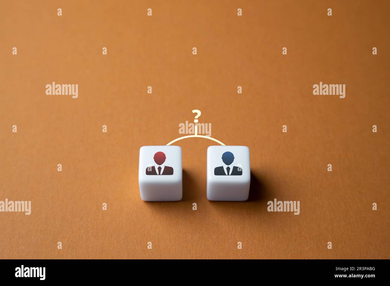 Choice between two workers. Competition for employment. Choose ...