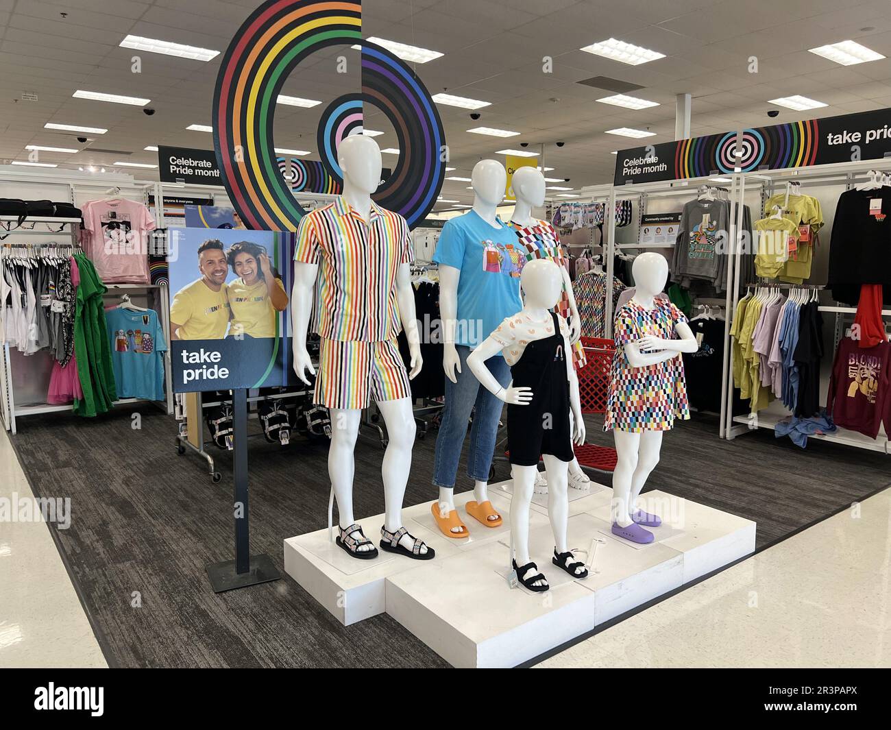 Bowie, MD, USA. 24th May, 2023. View of LGBTQ merchandise launched by ...