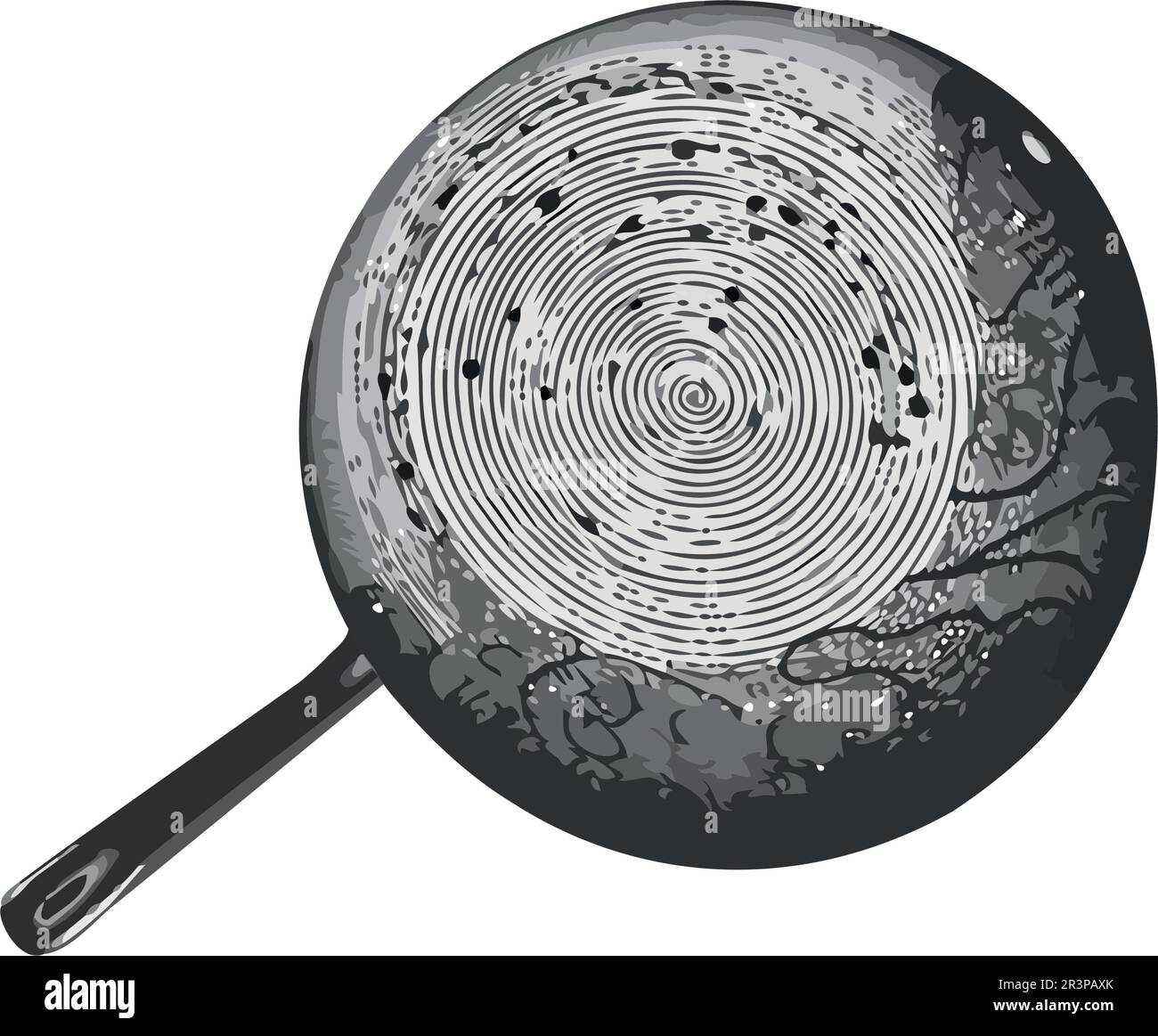 Frying pan utensil kitchen Stock Vector Image & Art - Alamy