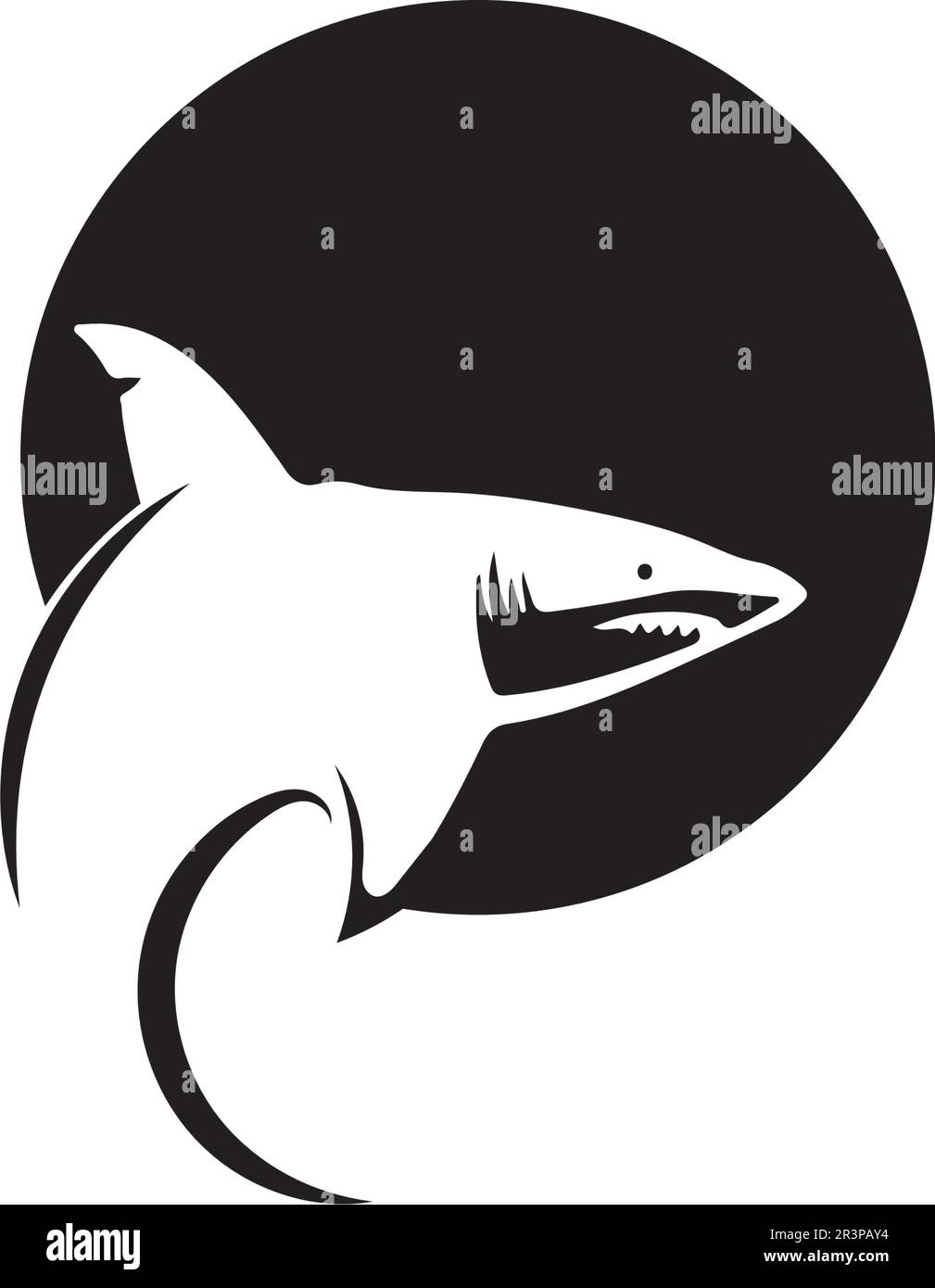 Shark Logo Template and design vector fish wild sea animal Stock Vector ...