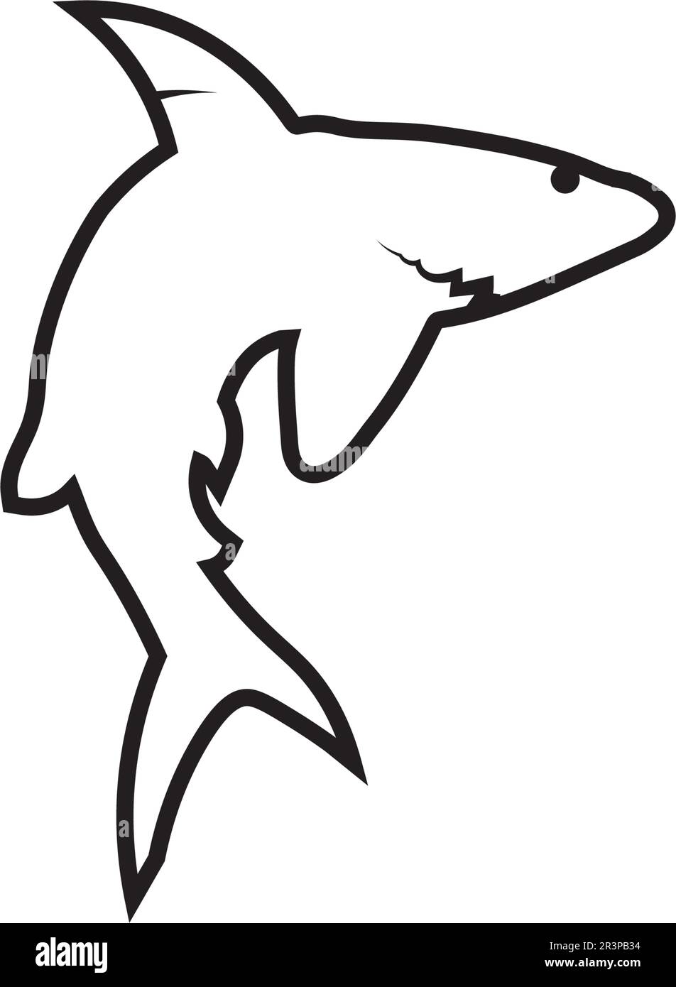 Shark Logo Template and design vector fish wild sea animal Stock Vector ...