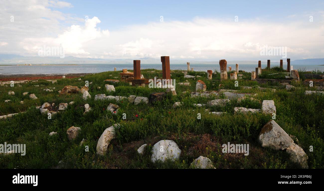 The Celebibagi Seljuk Cemetery, located in Ercis, Turkey, contains ...
