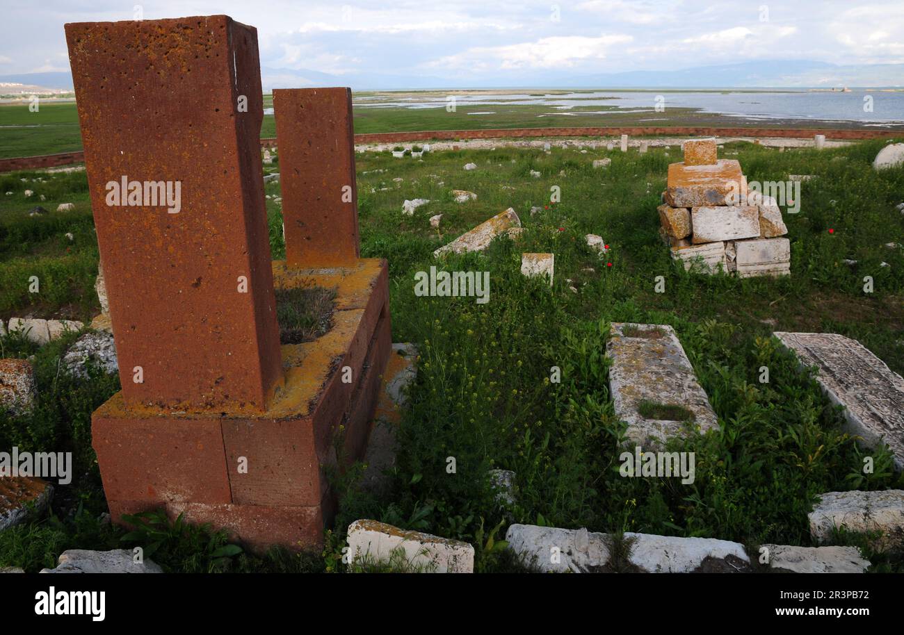 The Celebibagi Seljuk Cemetery, located in Ercis, Turkey, contains ...