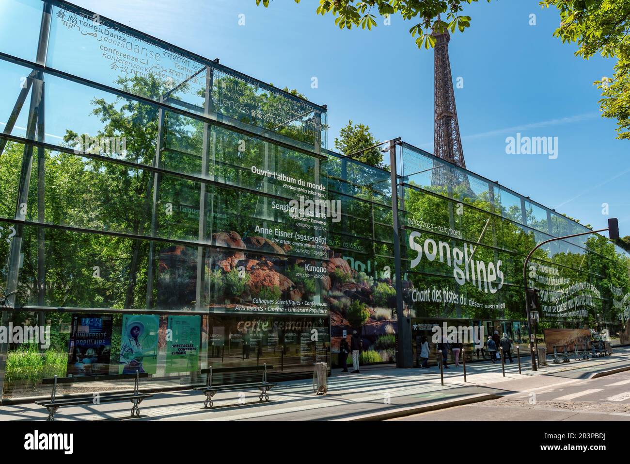 Entrance to the Quai Branly Jacques Chirac Museum in Paris Stock Photo ...