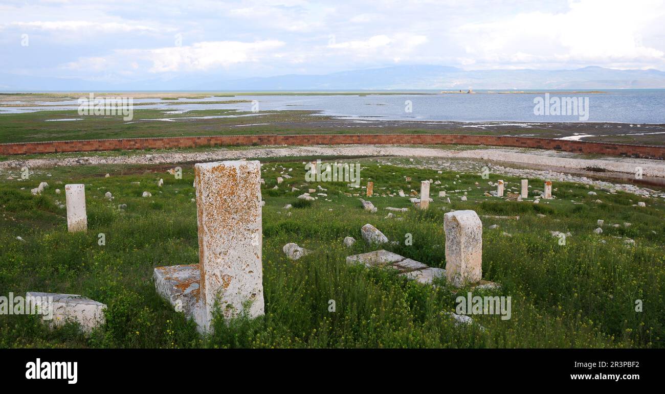 The Celebibagi Seljuk Cemetery, located in Ercis, Turkey, contains ...