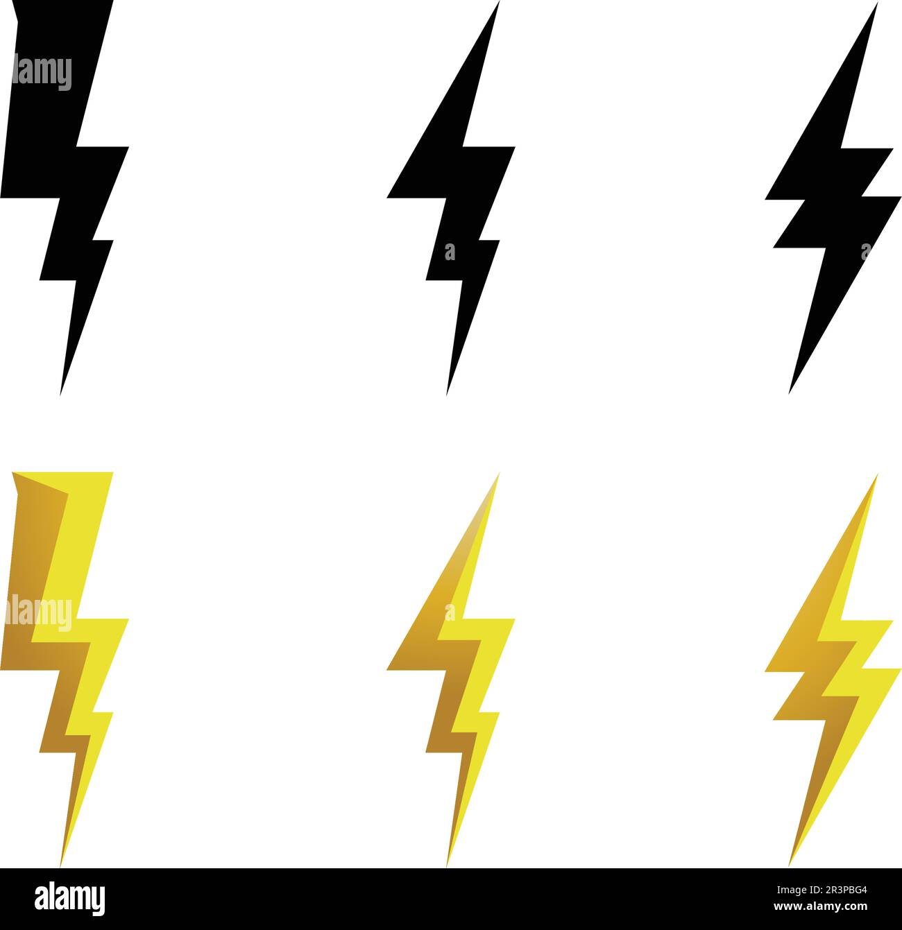 electric Vector lightning icon logo and symbols Stock Vector Image ...