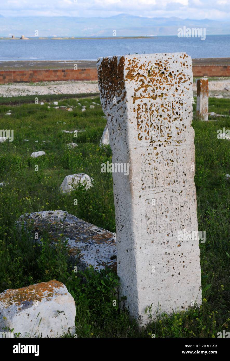 The Celebibagi Seljuk Cemetery, located in Ercis, Turkey, contains ...