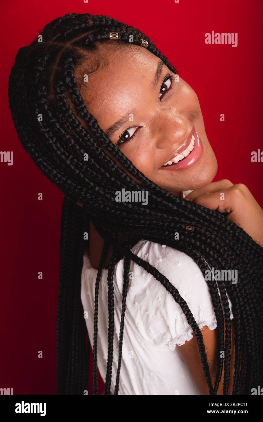 White woman african braids hi-res stock photography and images - Alamy