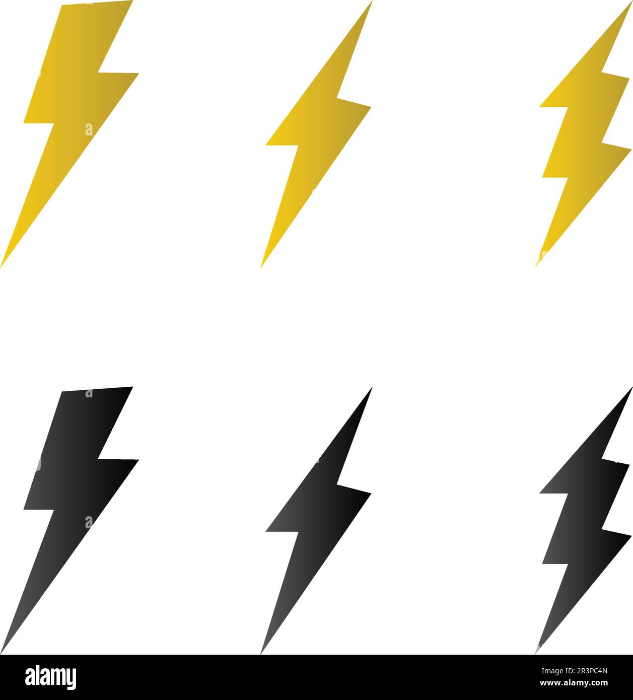 electric Vector lightning icon logo and symbols Stock Vector Image ...