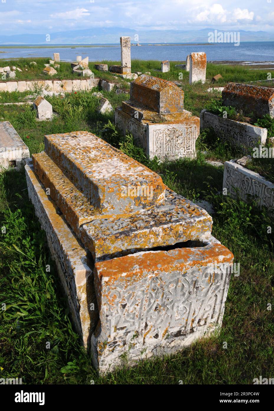 The Celebibagi Seljuk Cemetery, located in Ercis, Turkey, contains ...