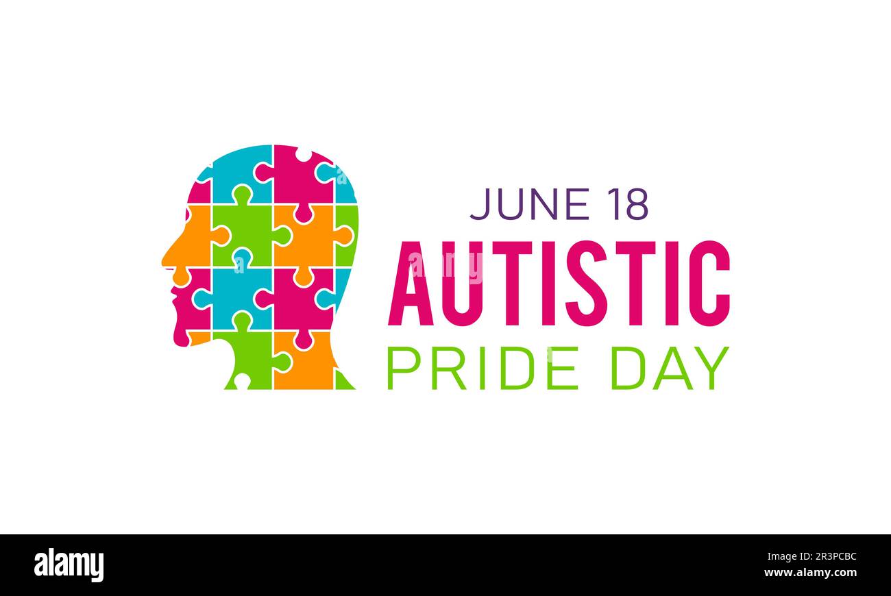 Vector illustration of autistic pride day on 18th june. Autistic pride ...