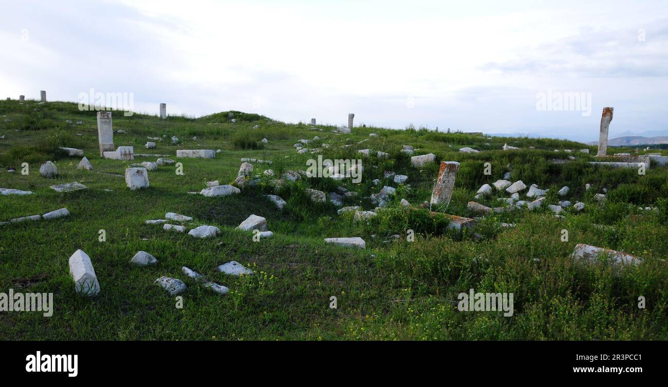 The Celebibagi Seljuk Cemetery, located in Ercis, Turkey, contains ...