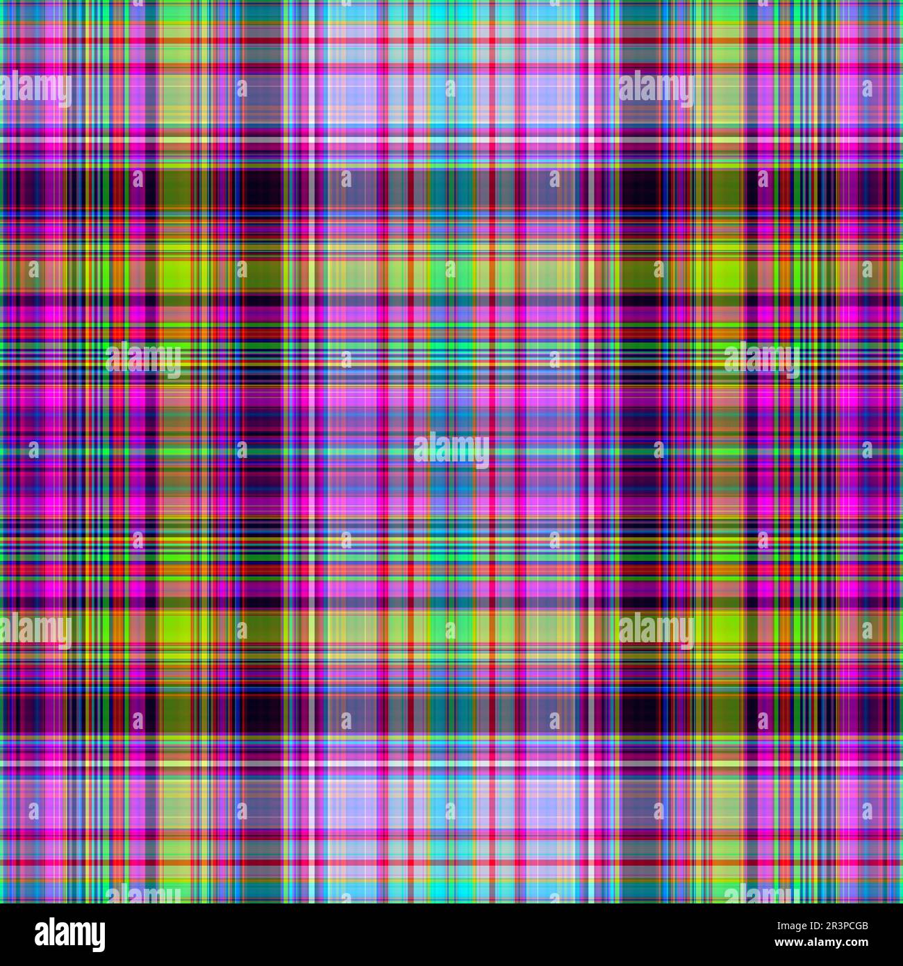 Vintage tartan pattern in vaporwave colorful style. Vintage 80s plaid ...