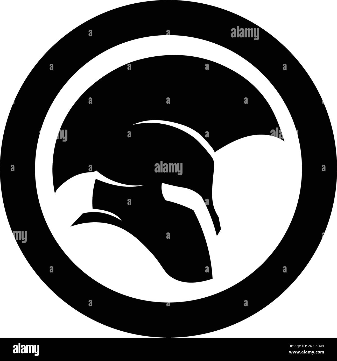 Knight helmet logo Cut Out Stock Images & Pictures - Alamy