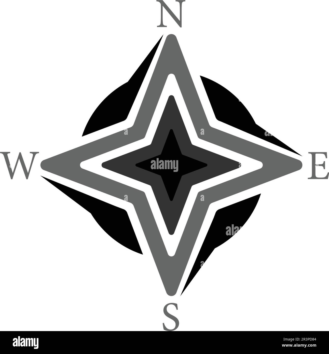 Vector - Compass signs and symbols logo Stock Vector Image & Art - Alamy