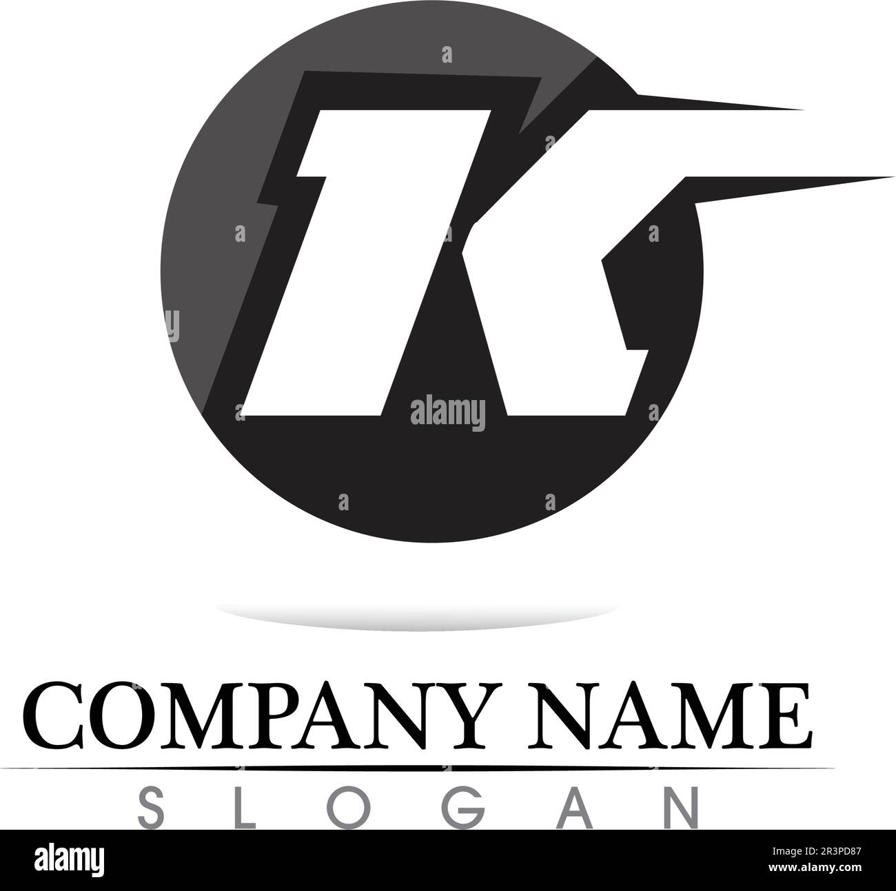 k letter k logo design and vector Stock Vector Image & Art - Alamy