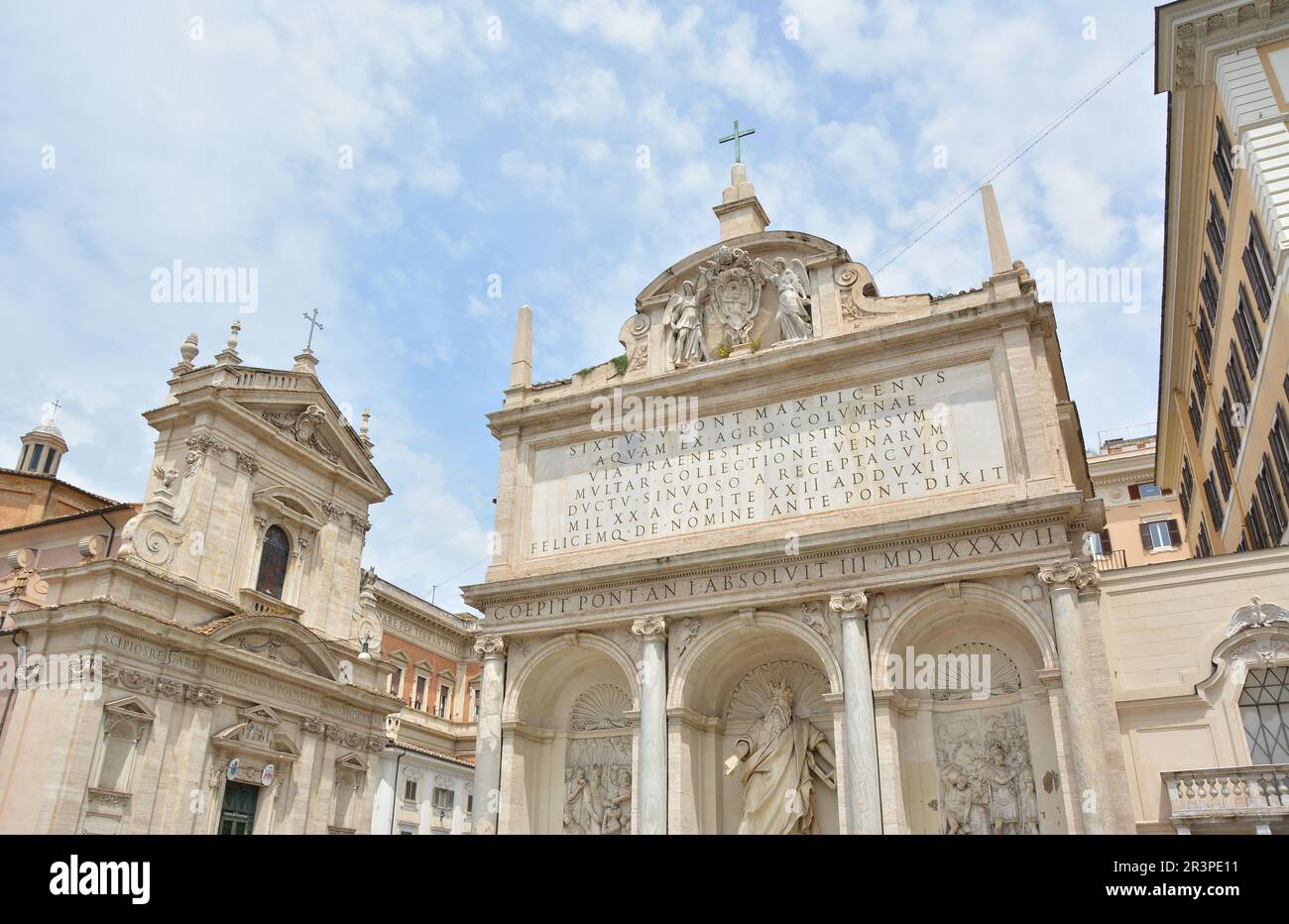 The Fountain of Moses, Rome, Italy. May 19th, 2023 Stock Photo - Alamy