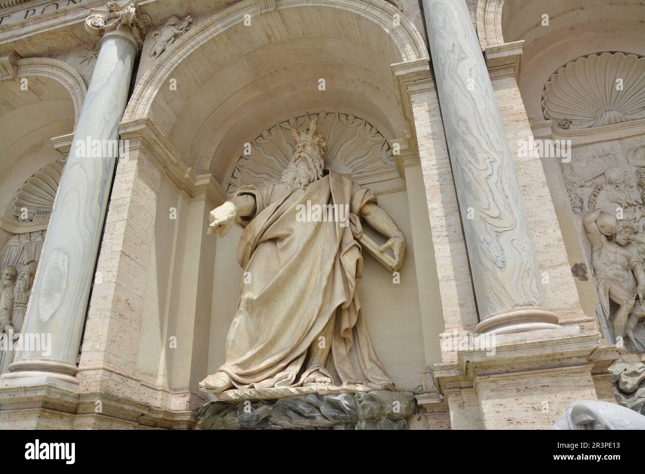 The Fountain of Moses, Rome, Italy. May 19th, 2023 Stock Photo - Alamy
