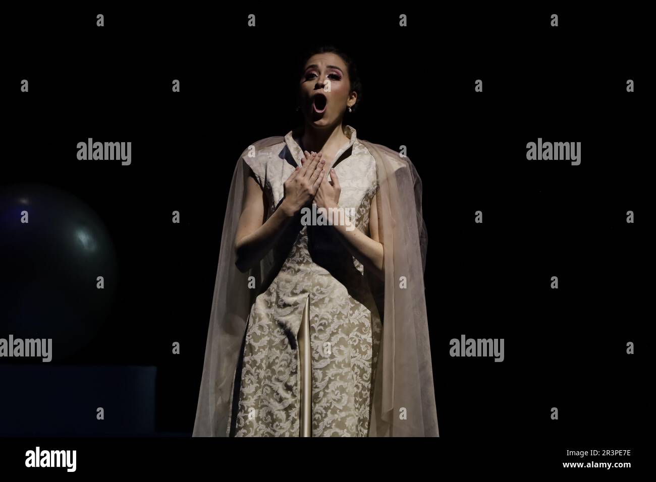 May 23, 2023, Mexico City, Mexico: Leonor Bonilla in her interpretation ...