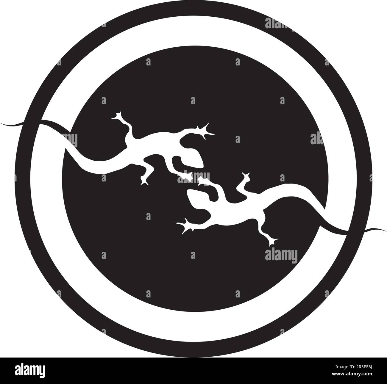 Green iguana iguana iguana large Black and White Stock Photos & Images ...