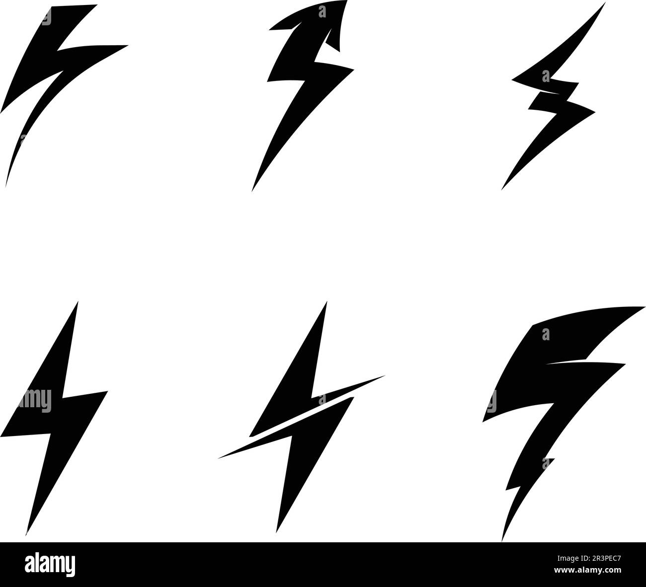 electric Vector lightning icon logo and symbols Stock Vector Image ...