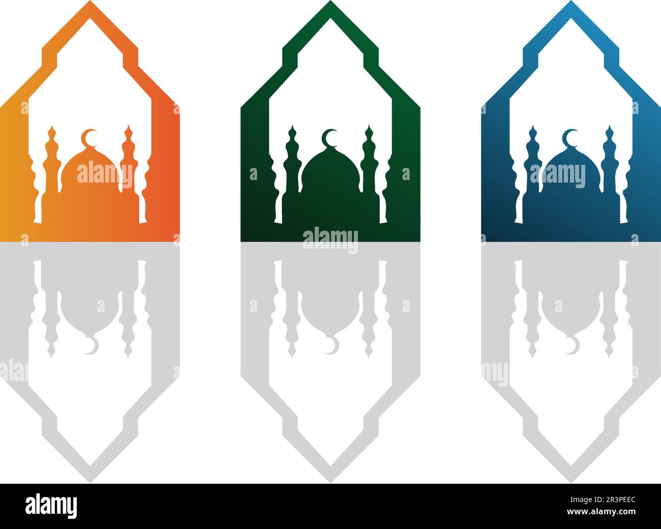 Mosque ramadhan and islamic design arabian logo Stock Vector Image ...