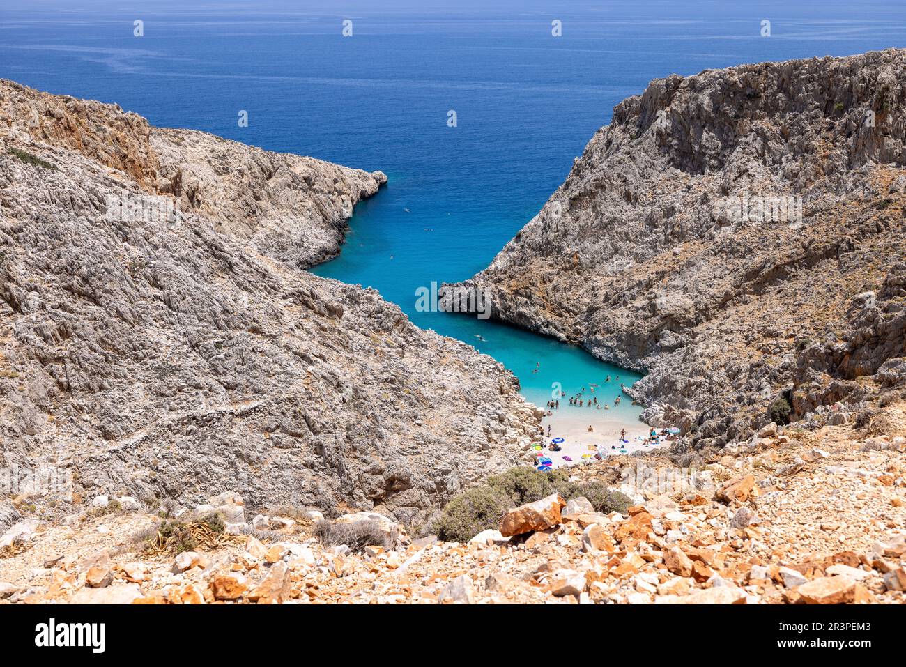 Seitan Limania beach, Crete Stock Photo - Alamy