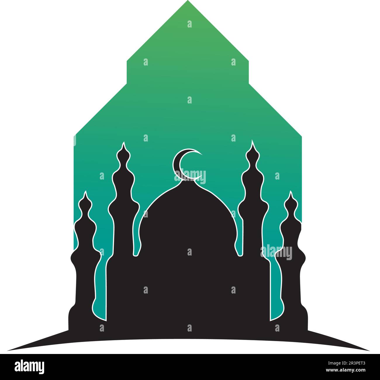 Mosque ramadhan and islamic design arabian logo Stock Vector Image ...