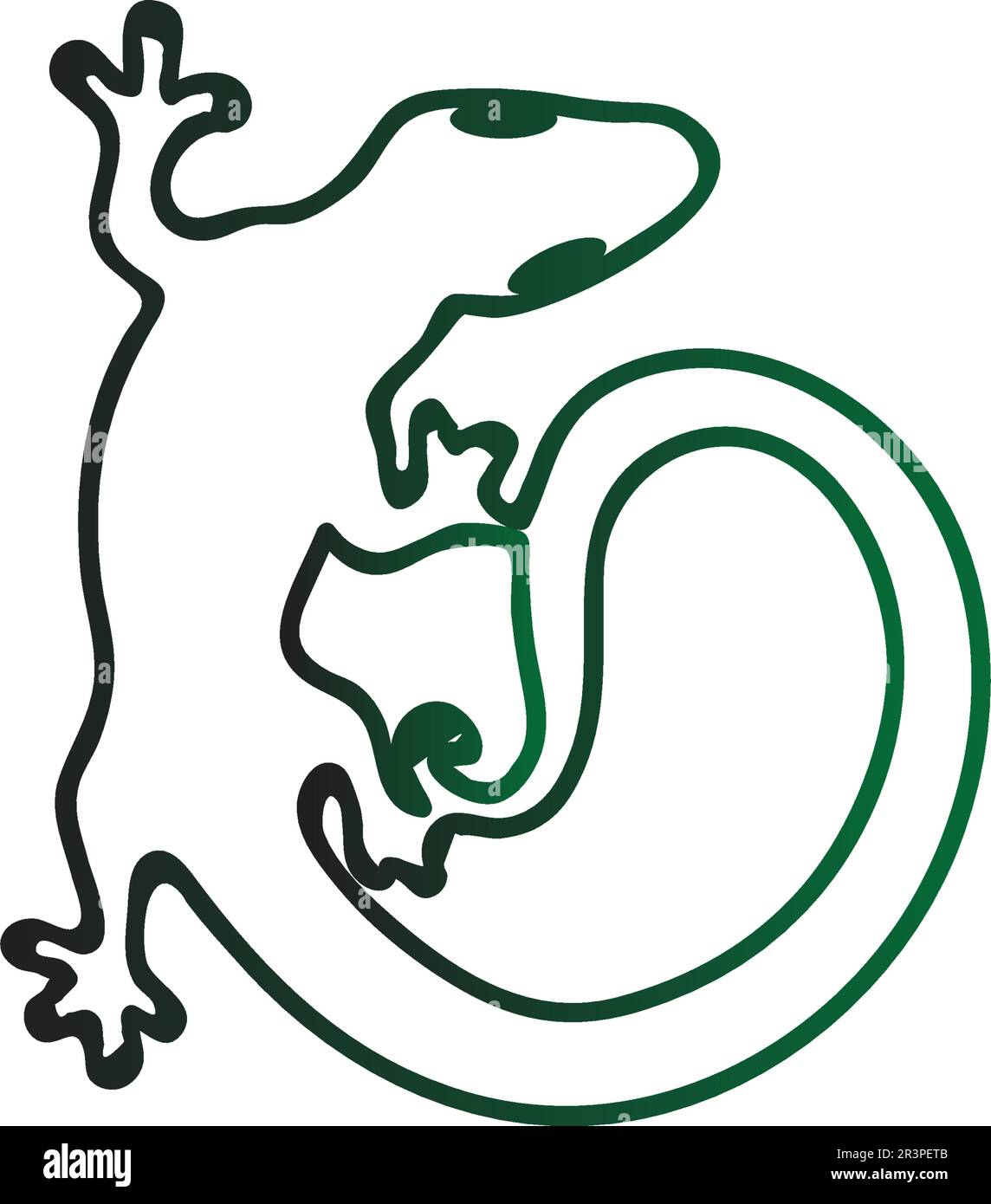 Prehistoric amphibious reptile Stock Vector Images - Alamy