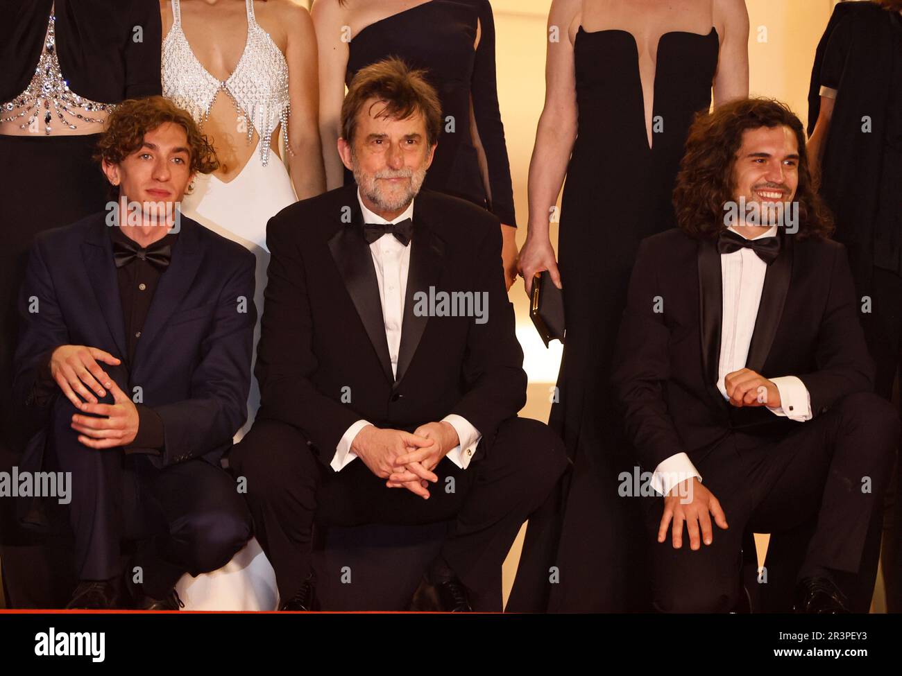 Michele Eburnea, from left, director Nanni Moretti, and Angelo Galdi ...