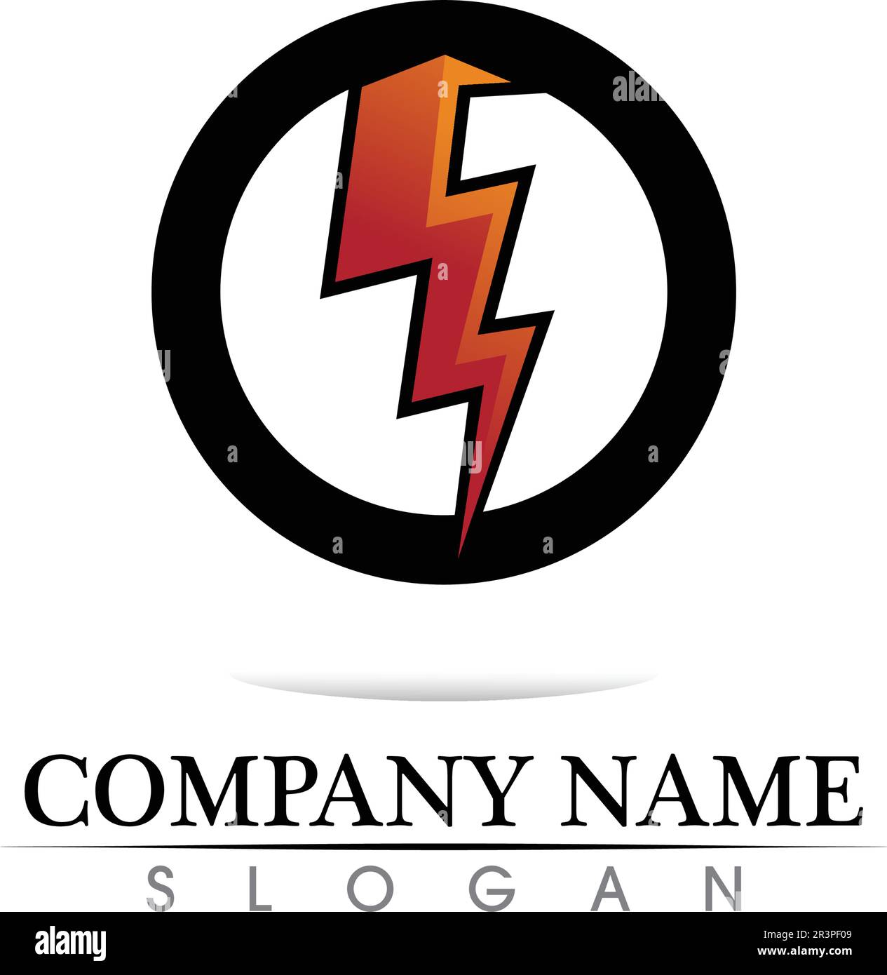 electric Vector lightning icon logo and symbols Stock Vector Image ...