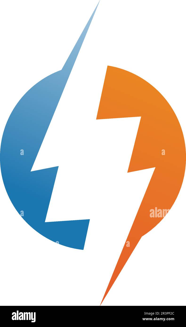 electric Vector lightning icon logo and symbols Stock Vector Image ...