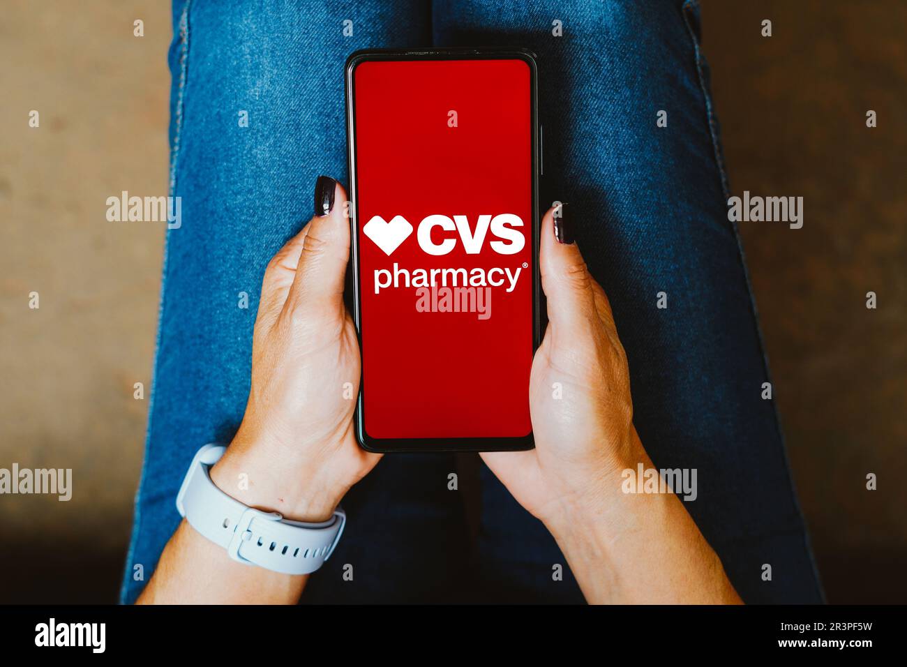In this photo illustration, the CVS Pharmacy, Inc. logo is displayed on ...