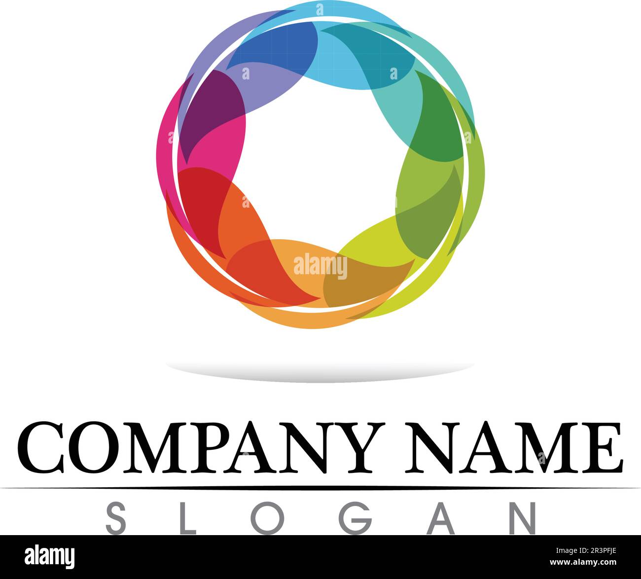 Circle logo vector vectors hi-res stock photography and images - Alamy