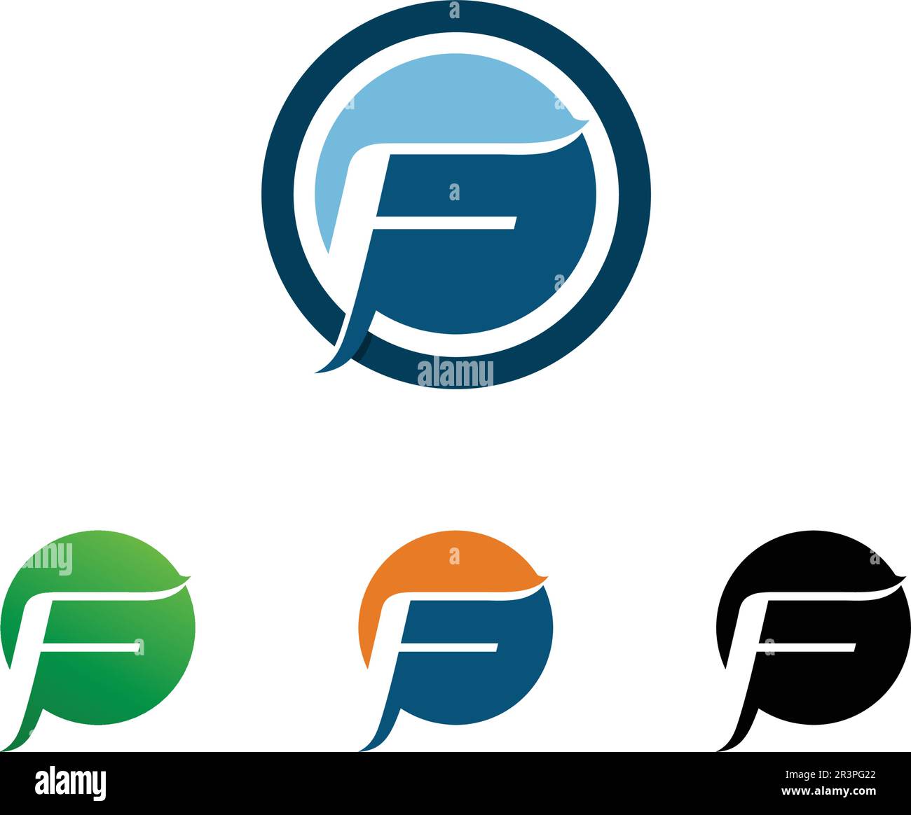 F letter logo and symbols template vector icons Stock Vector Image ...