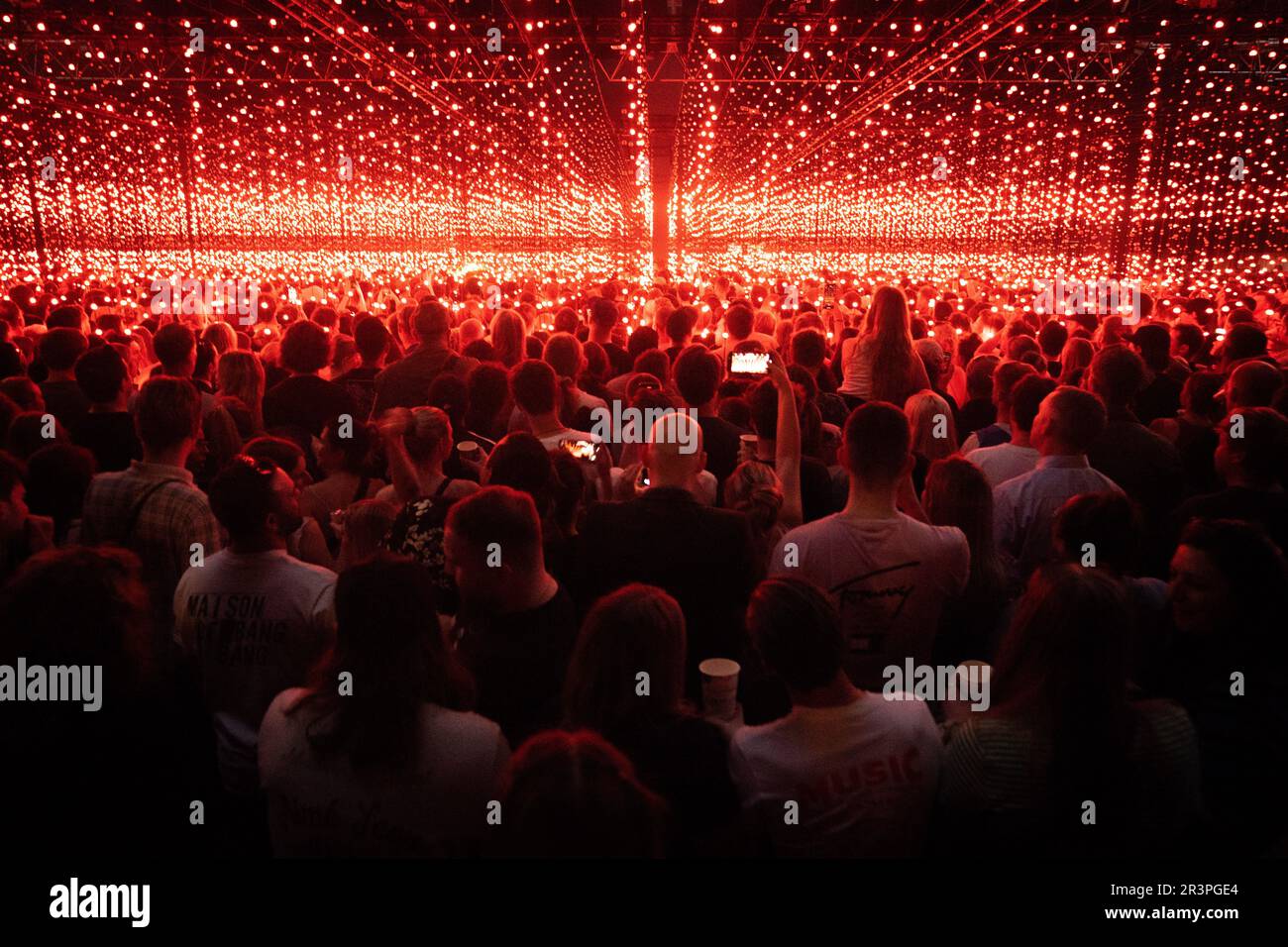 Four Tet perform in surround sound with lighting by art collective Squidsoup, at Alexandra ...