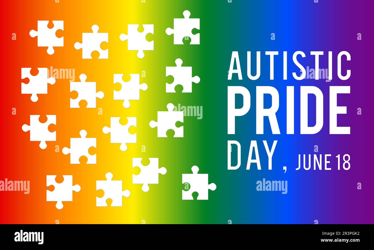 Vector illustration of autistic pride day on 18th june. Autistic pride ...